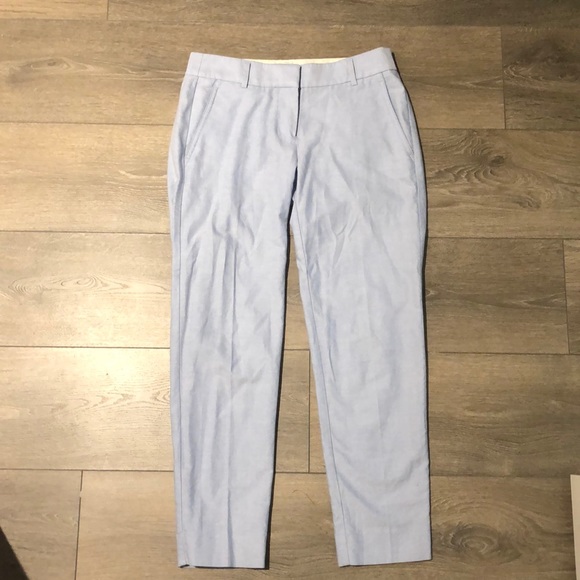 J. Crew | Pants & Jumpsuits | Light Blue Linen Jcrew Pants | Poshmark